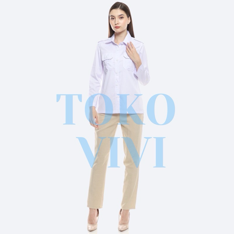 Jual Baju ASN Seragam ASN Baju Pegawai Negri Baju PDH Baju PNS Putih ...