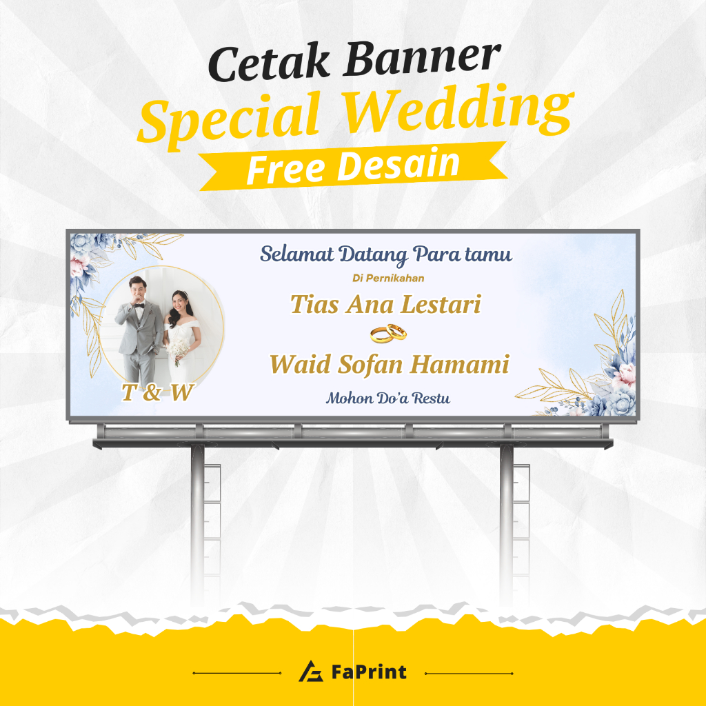 Jual Cetak Spanduk Banner Pernikahan Nikah Kawin Wedding Selamat Datang Doa Restu | Shopee Indonesia