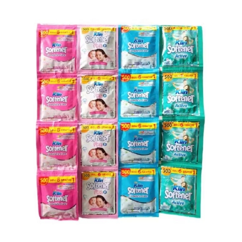 Jual Soklin Softener Pelembut & Pewangi Pakaian Sachet 14ml 1 Renceng ...