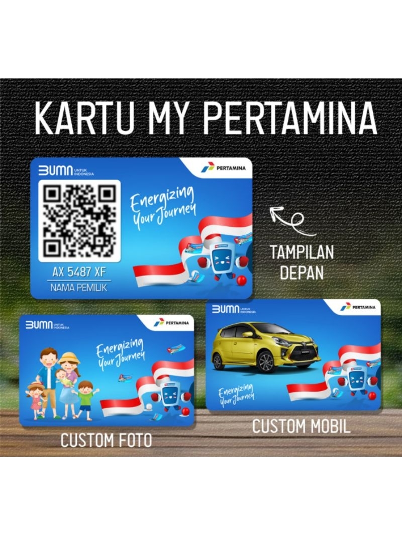 Jual Kartu Barcode My Pertamina Bahan PVC ID Card | Shopee Indonesia