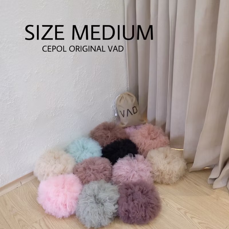 Jual Cepol Ikat Rambut Hijab Bahan Tulle Tile Premium | Shopee Indonesia