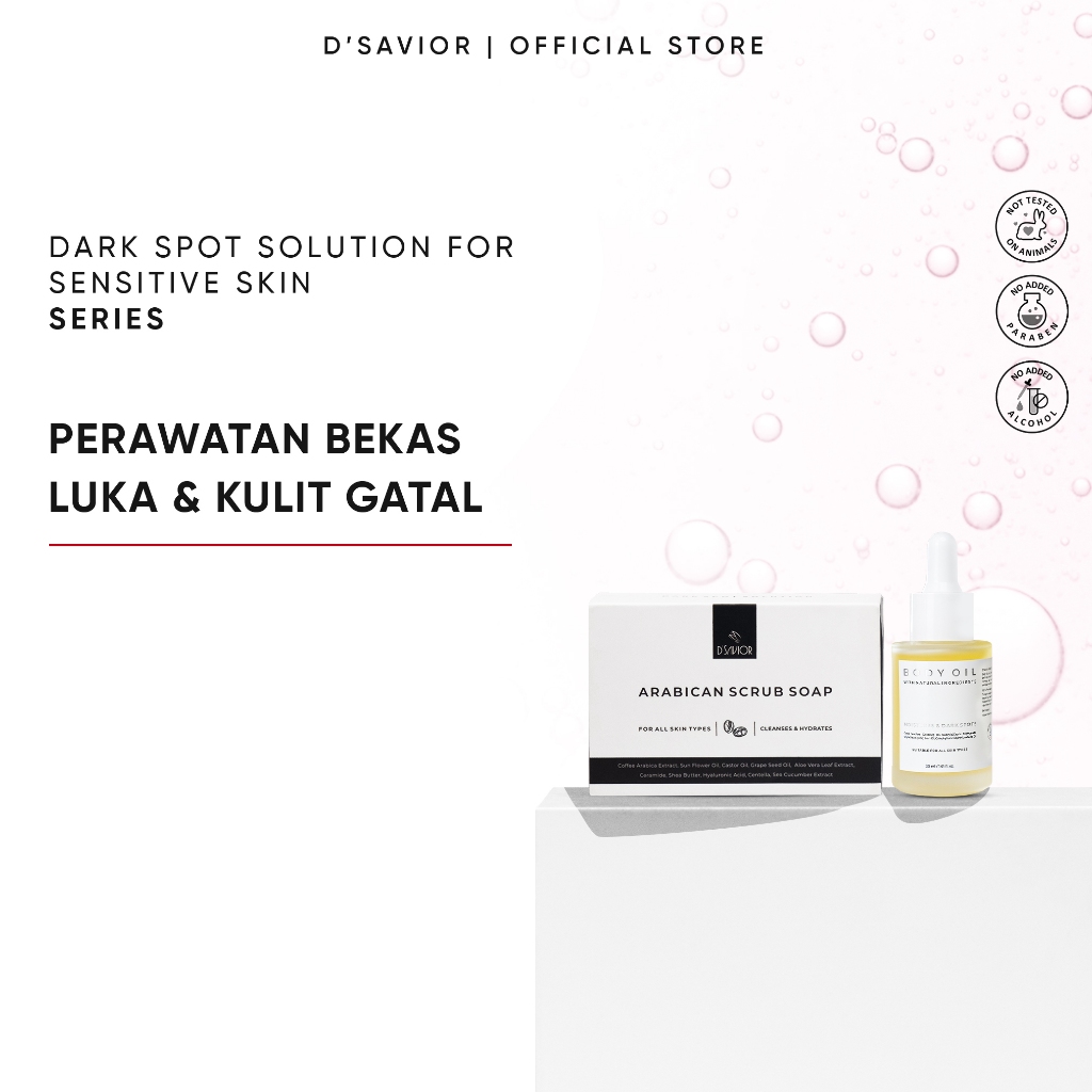 Jual D'SAVIOR Darkspot Solution for Sensitive Skin | Paket 2 produk untuk Penghilang Bekas Luka ...