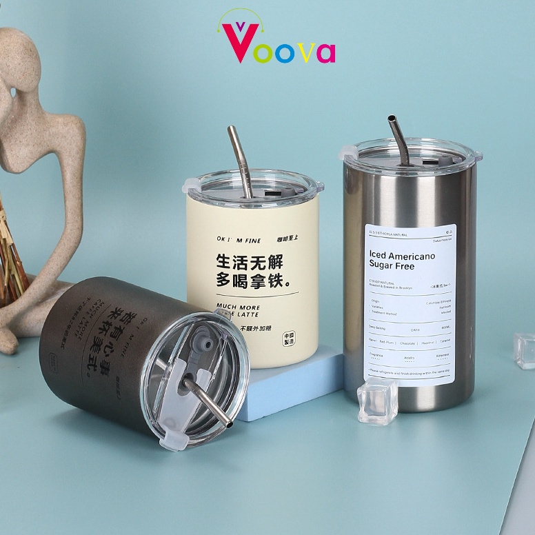 Jual Fresh VOOVA 32ml 6ml Botol Minum Stainless Steel Dengan Cangkir ...
