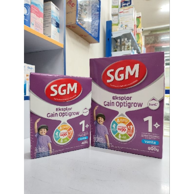 Jual SGM EKSPLOR GAIN OPTIGROW 1+ VANILA 400 GR 800 GR | Shopee Indonesia