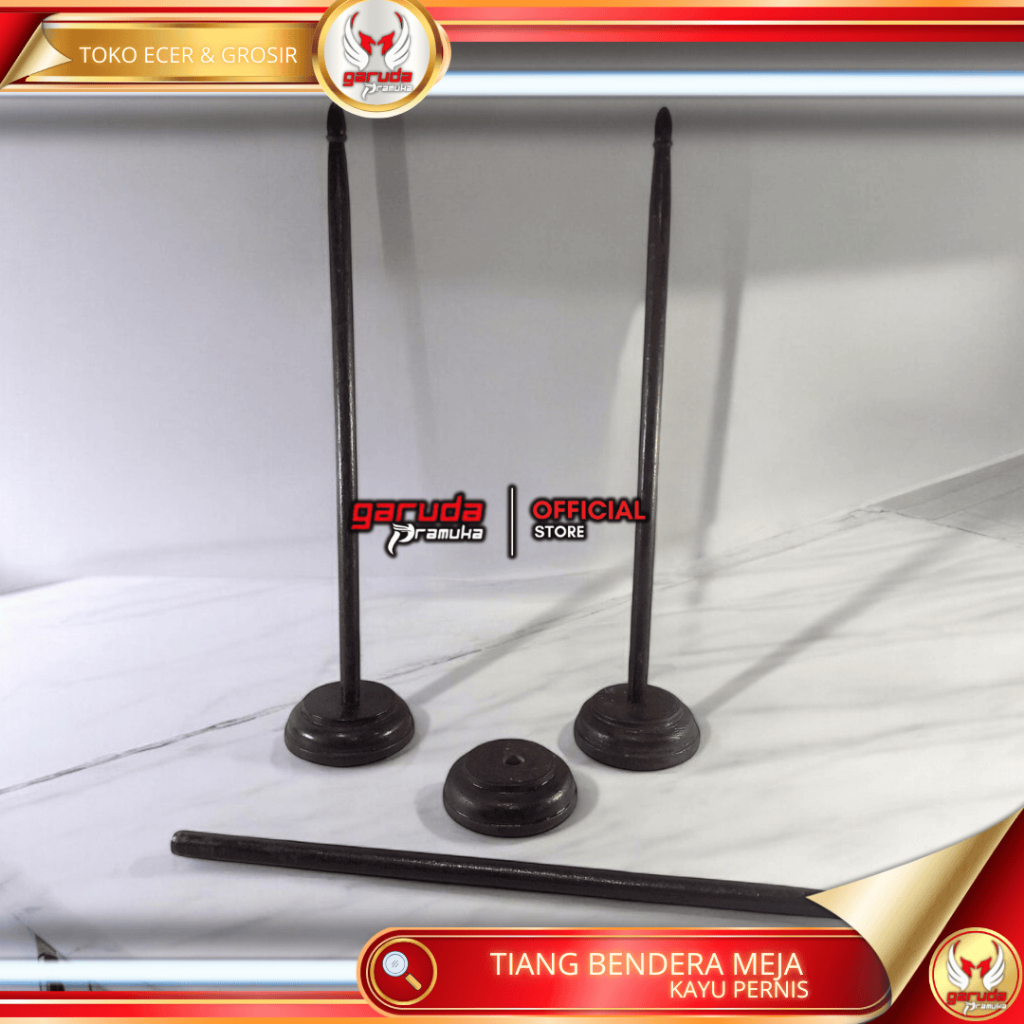 Jual Tiang bendera meja | vandel pennant bendera meja sudah pernis ...