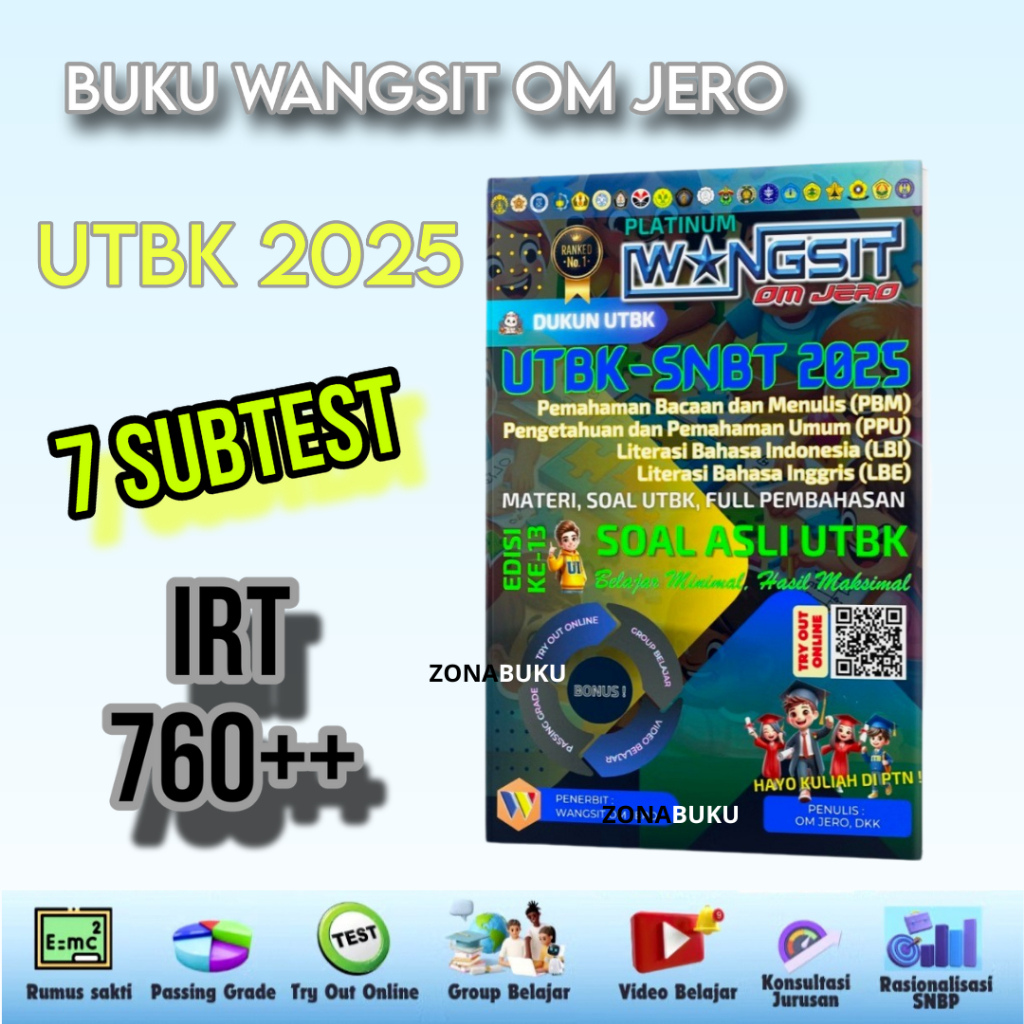 Jual Buku Wangsit Om Jero UTBK SNBT 2025 Pemahaman Bacaan | Shopee Indonesia
