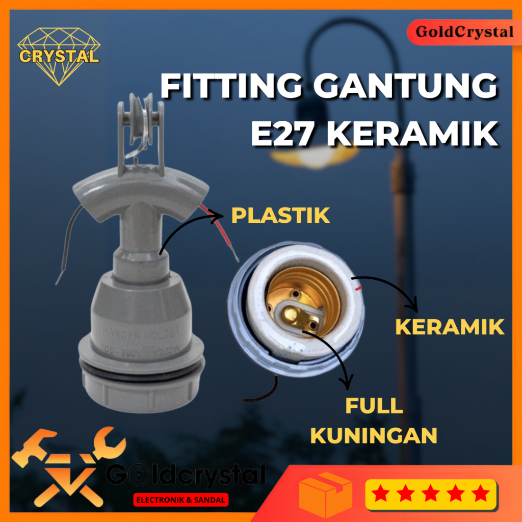 Jual Fitting Lampu Jalan Keramik WD E27 SIVITECH Fiting Gantung - Keramik E27 | Shopee Indonesia