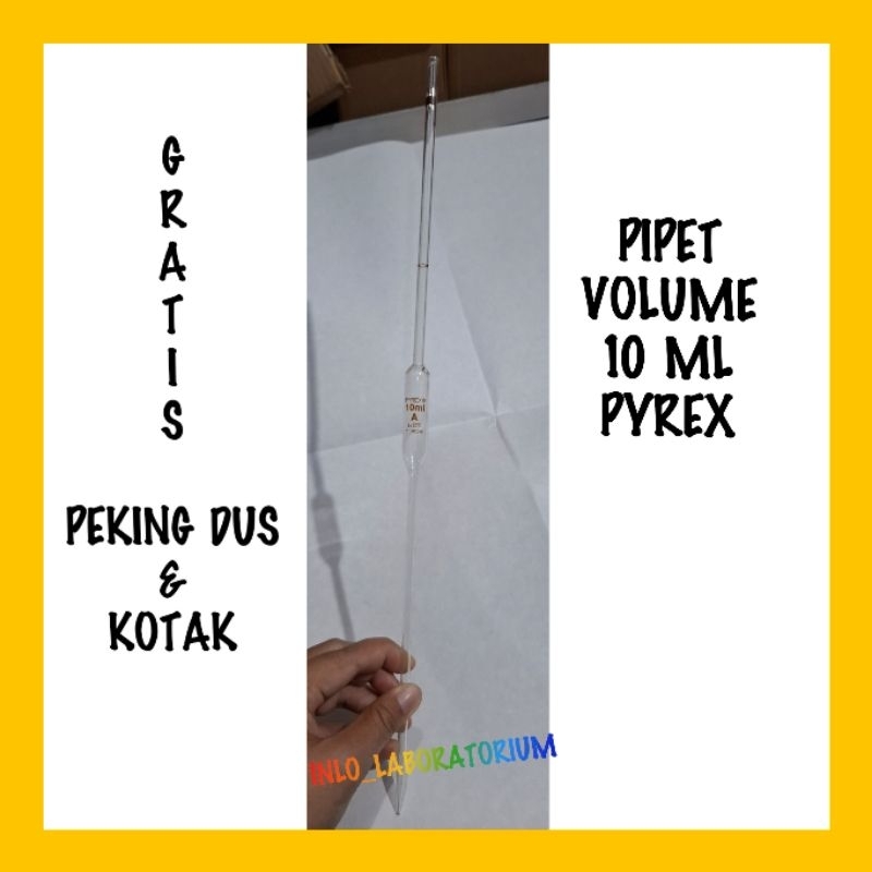 Jual Pipet Volume 10 ml PYREX & IWAKI/Volumetric Pipet | Shopee Indonesia