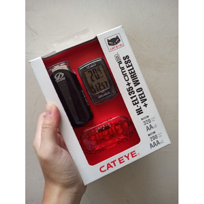 Jual Cat Eye Go Kit Set Lampu Depan Belakang Omni 3 Speedometer Velo 7 ...