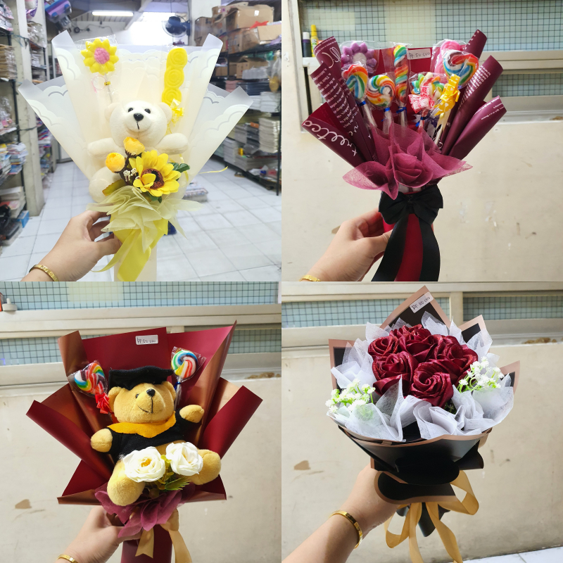 Jual BUKET WISUDA HAPPY GRADUATION ROSE BOUQUET BEAR TOGA / NATAL ...