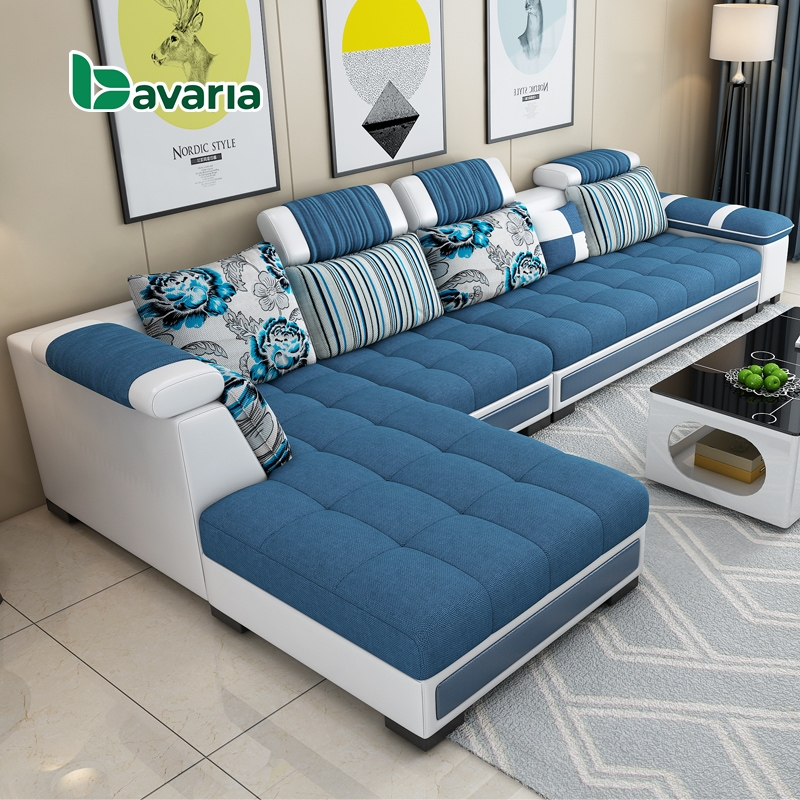 Jual BAVARIA Sofa Minimalis Model Letter L Kekinian | Shopee Indonesia