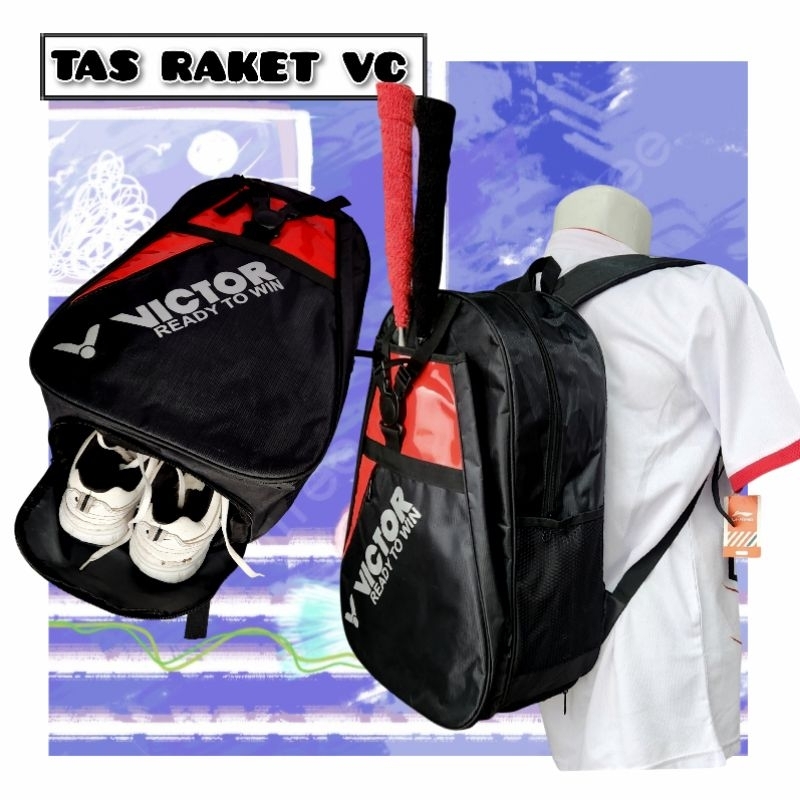 Jual TAS RAKET RANSEL VC TB BADMINTON BULU TANGKIS | Shopee Indonesia