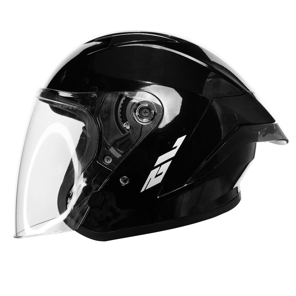 Jual Helm MLA J5 | Hitam Glosy Kaca Bening Paket Ganteng+Spoiler [SNI ...