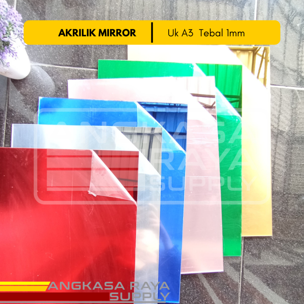 Jual Akrilik Mirror A3 30x40cm Tebal 1mm / Acrylic Sheet Mirror ...