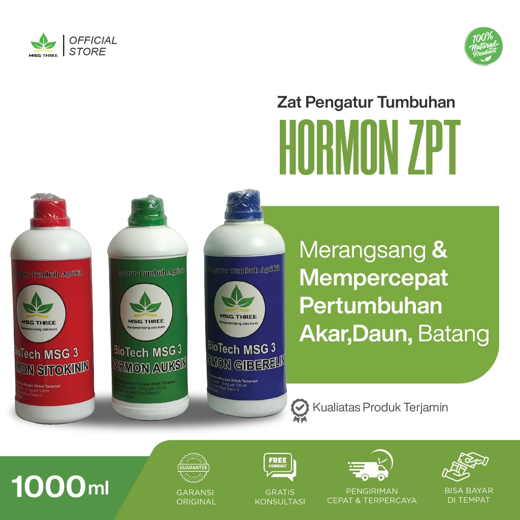Jual Paket Hormon ZPT Zat Pengatur Tumbuh Auksin Sitokinin Giberelin ...