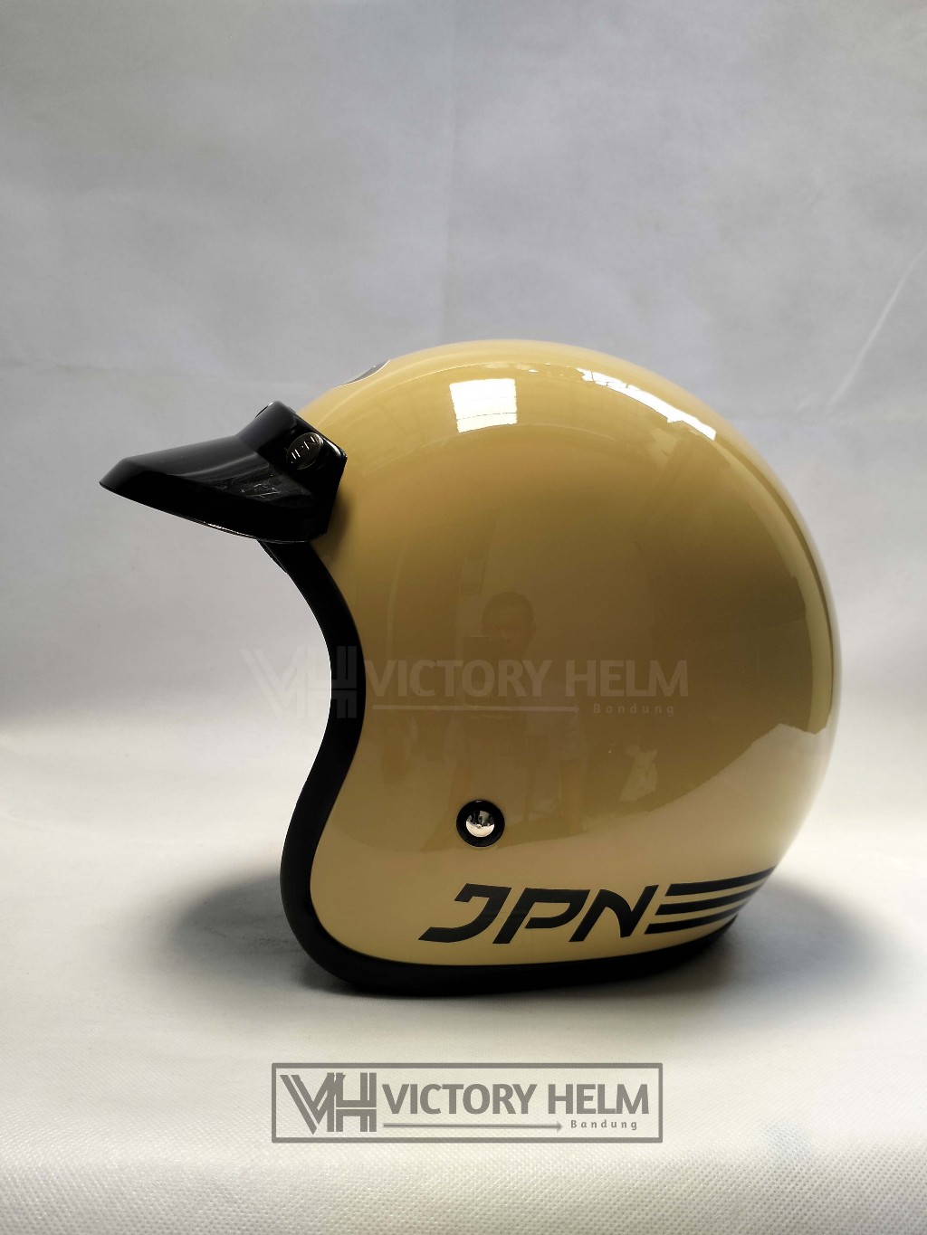 Jual Helm Jpn Retro Warna Capuccino Glossy | Shopee Indonesia