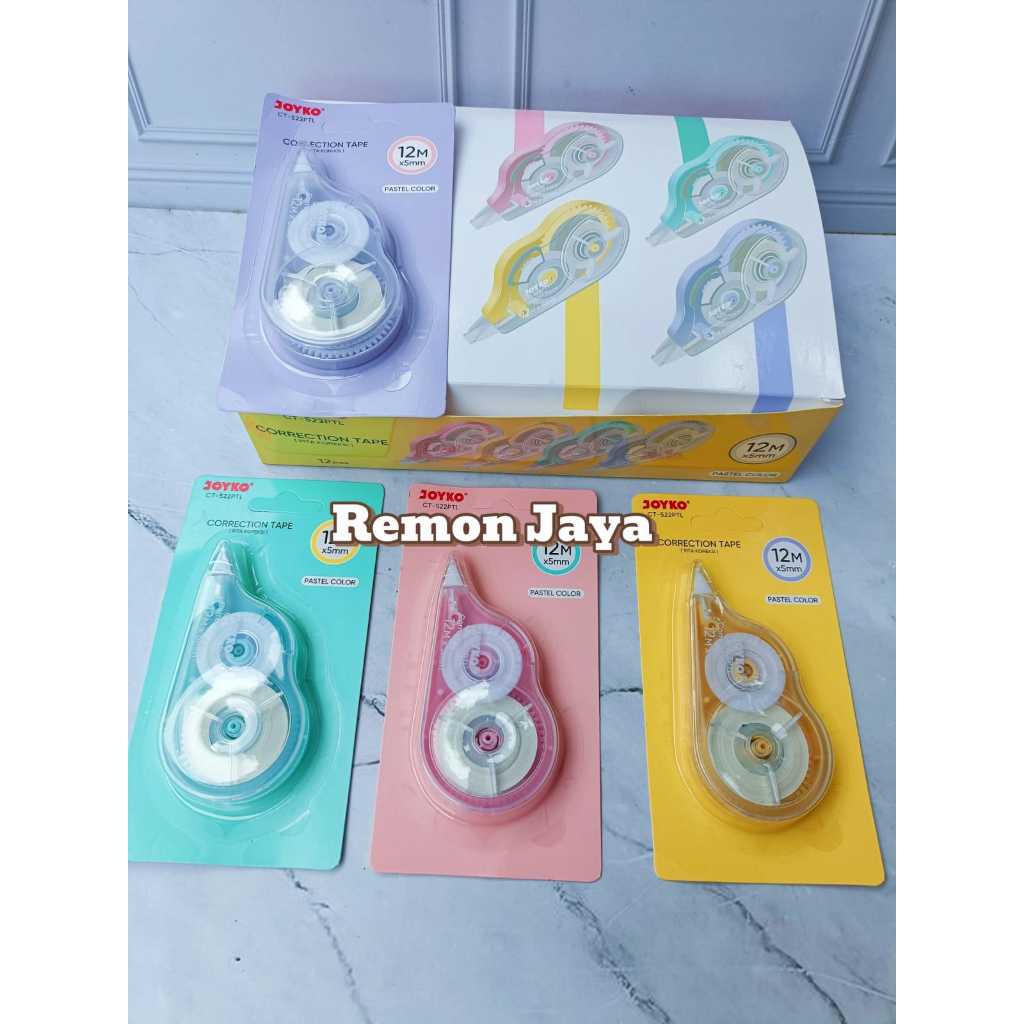 Jual Correction Tape Joyko CT-522PTL Pastel Color / Tipex Kertas Roll ...
