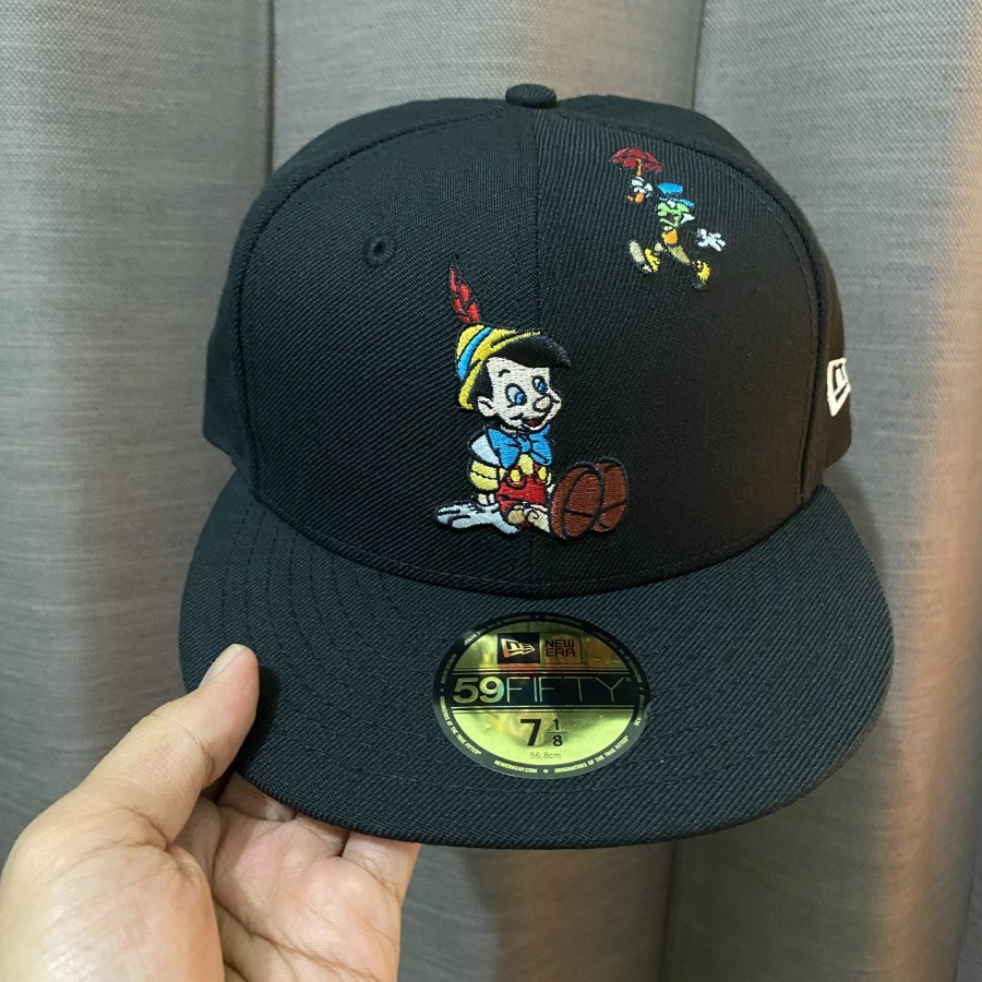 Jual New Era Cap 59Fifty Disney Pinocchio Black Hat | Shopee Indonesia