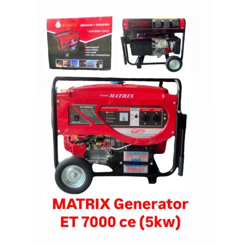 Jual MATRIX Generator Genset ET 7000 ce 5kw (5000w | Shopee Indonesia