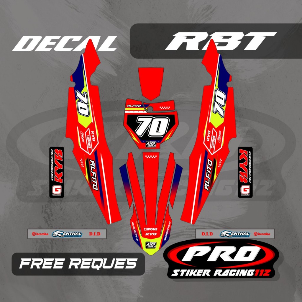 Jual DECAL RBT BODY JUPITER YAMAHA VEGA NEW FULL BODY DEKAL STICKER ...