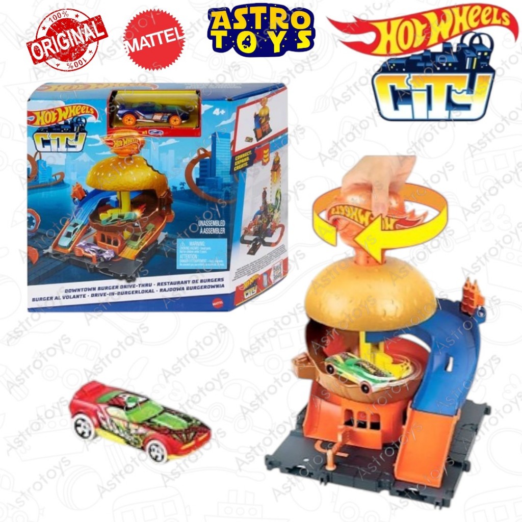 Jual Track Hot Wheels City Downtown Burger Drive Thru Original HDR24 ...