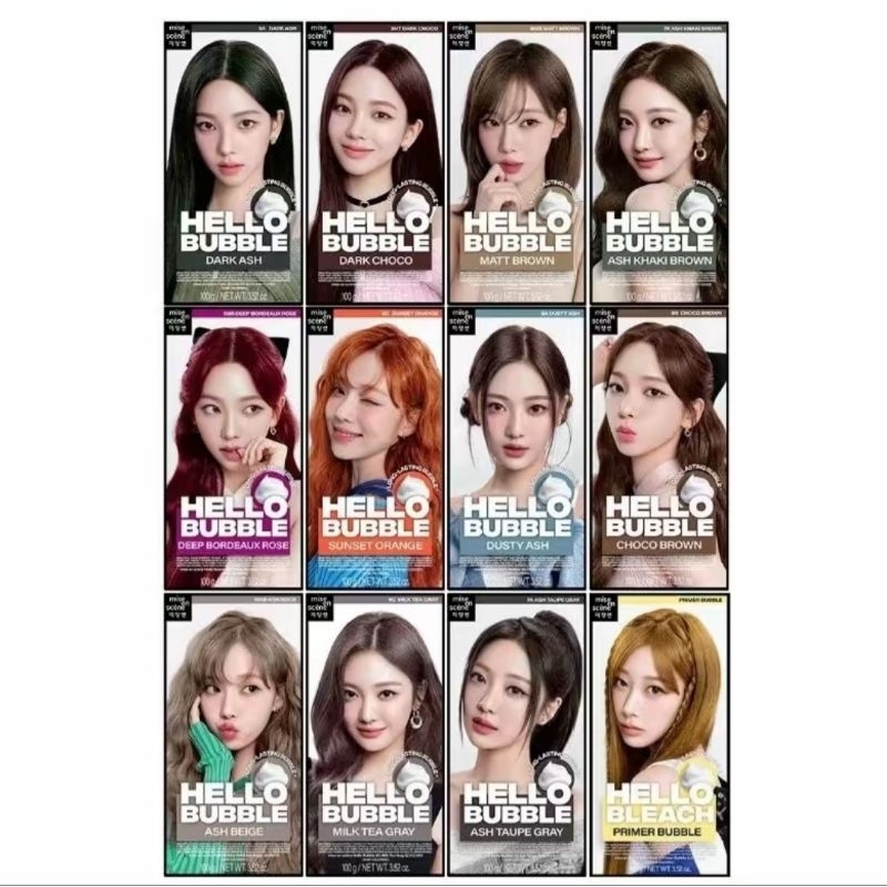 Jual MISE EN SCENE HELLO BUBBLE AESPA HAIR COLOR PEWARNA / CAT / SEMIR ...