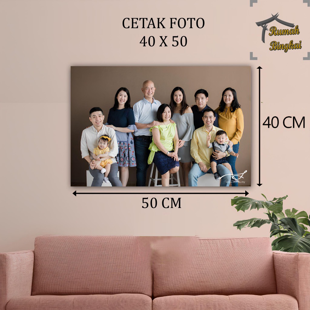 Jual CETAK FOTO UKURAN 16R / 16RP (40CM X 50CM) ATAU (40CM X 60CM ...