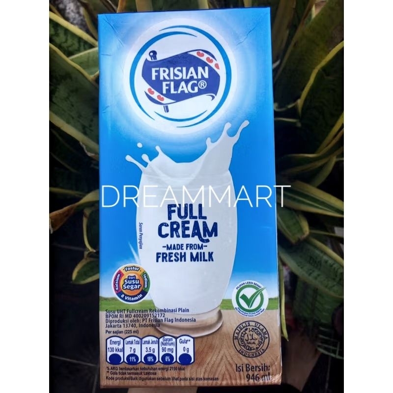 Jual susu uht full cream frisian flag 946ml | Shopee Indonesia