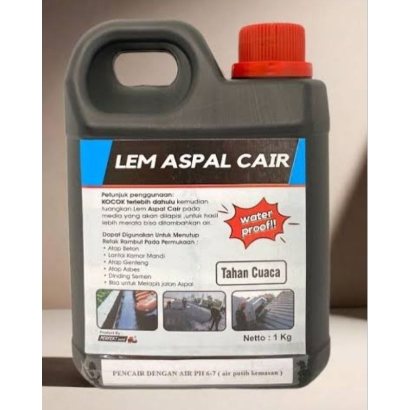 Jual Lem aspal cair anti rembes,anti bocor untuk talang ,kolam,lem ...