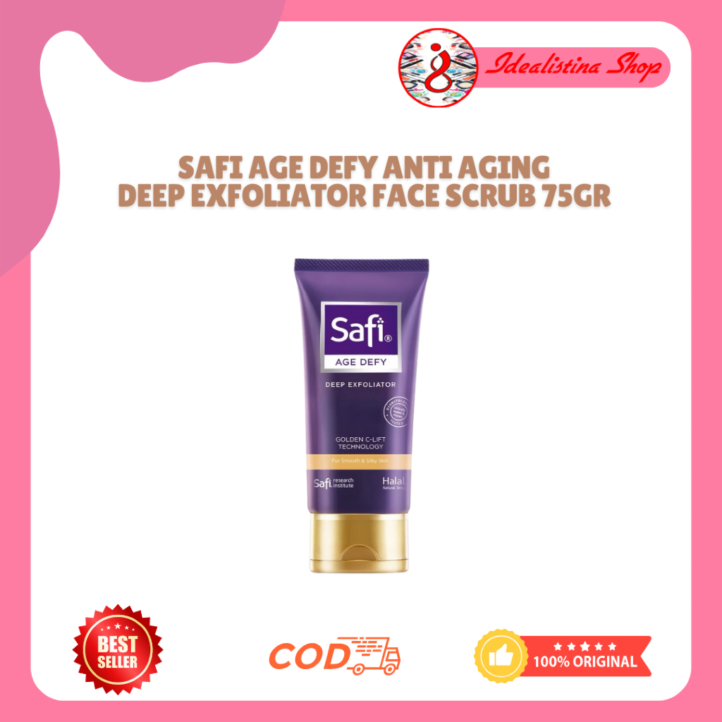 Jual Safi Age Defy Anti Aging Deep Exfoliator Face Scrub 75gr | Shopee ...