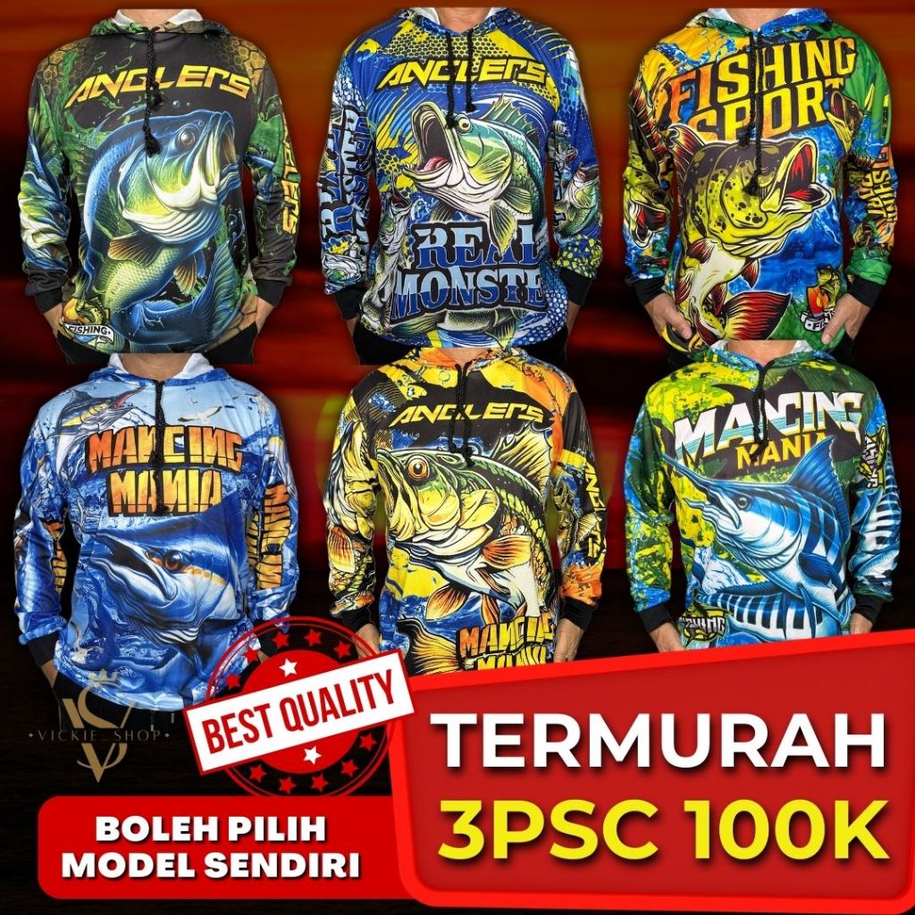 Jual PROMO 3PCS 100RB PAKET 3PCS JERSEY MANCING KAOS PANCING BAJU ...