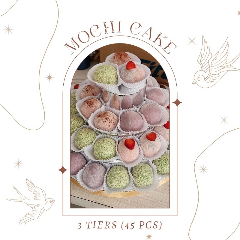 Jual MOCHI BIRTHDAY CAKE 3 TIERS (45 PCS) | Shopee Indonesia