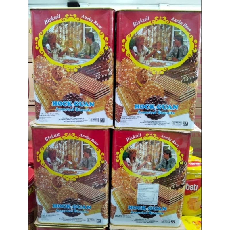 Jual Biskuit / Kue / Biskuit Dan Kue Wafer / Hock Guan Besar 1350gr ...