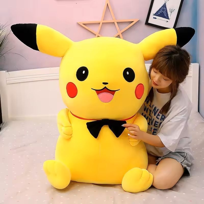 Jual 40/50cm Big Size Pikachu Plush Pokemon Peluche Pikachu Stuffed ...