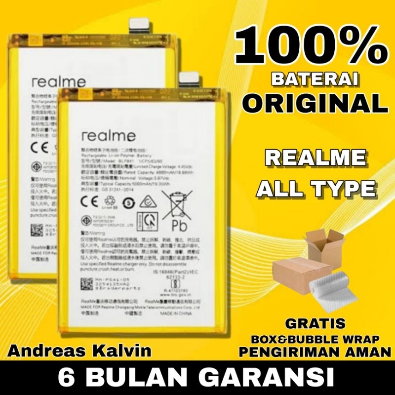 Jual BATERAI BATRAI BATTERY BATU BATRE REALME C11 C12 C15 C17 C20 C21 C21Y C25 C25Y NARZO 20 20A ...