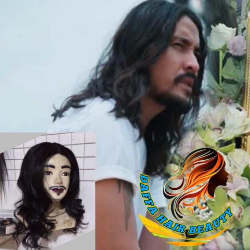 Jual WIG PRIA GONDRONG VERSI PRIA EROPA/ RAMBUT PALSU PRIA PANJANG ...