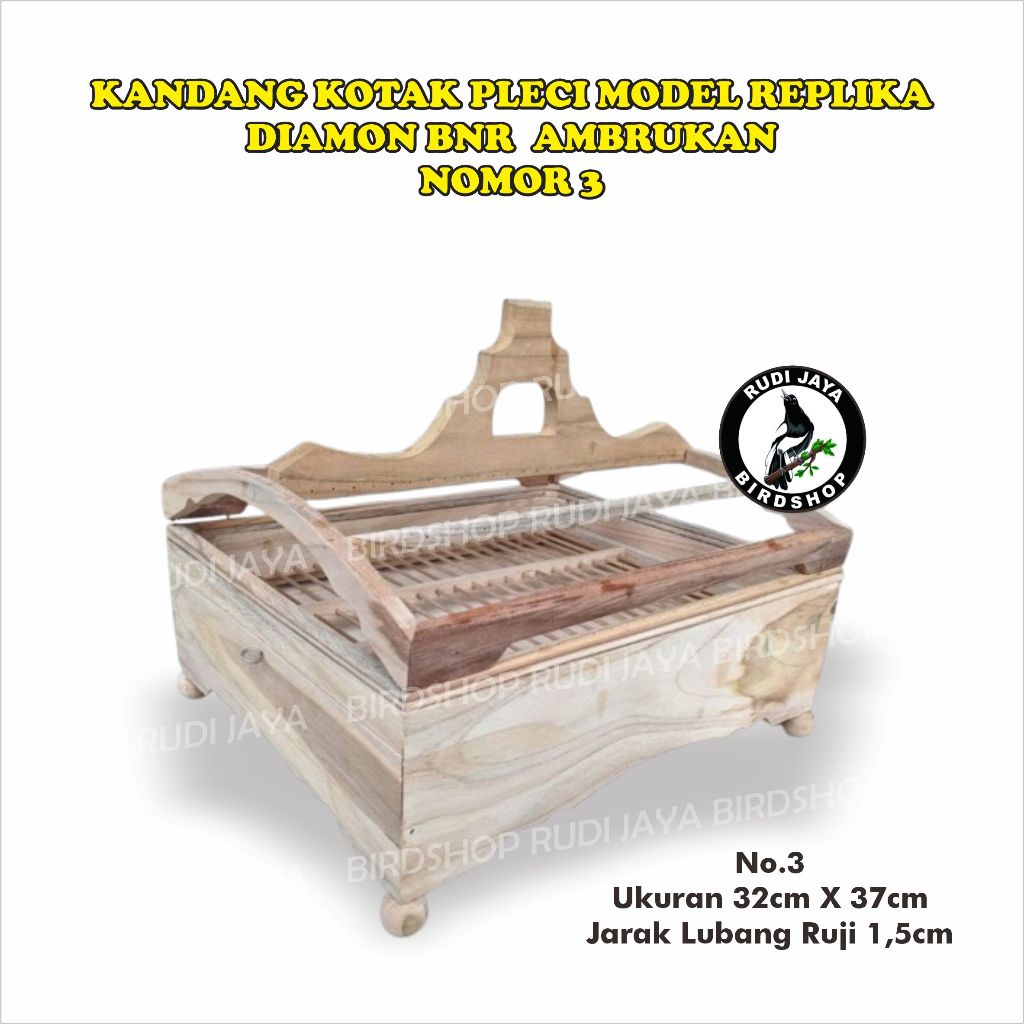 Jual SANGKAR KOTAK PLECI REPLIKA DIAMON BNR NOMOR 3 AMBRUKAN BONGKAR ...