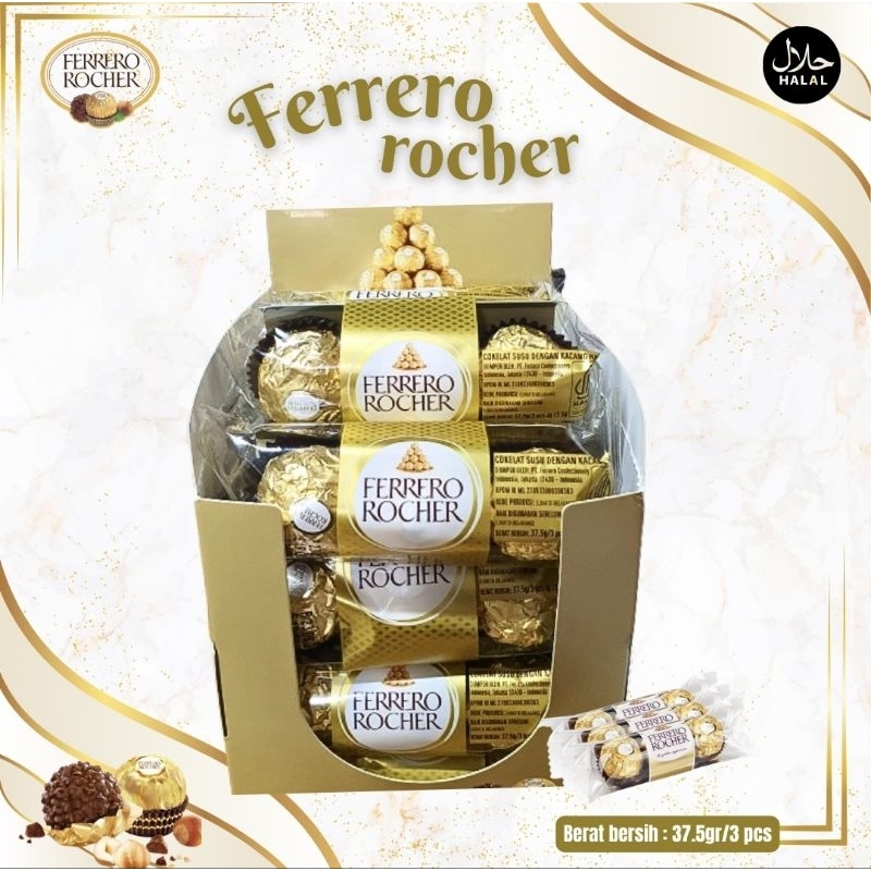Jual ferrero rocher isi 3pcs | Shopee Indonesia