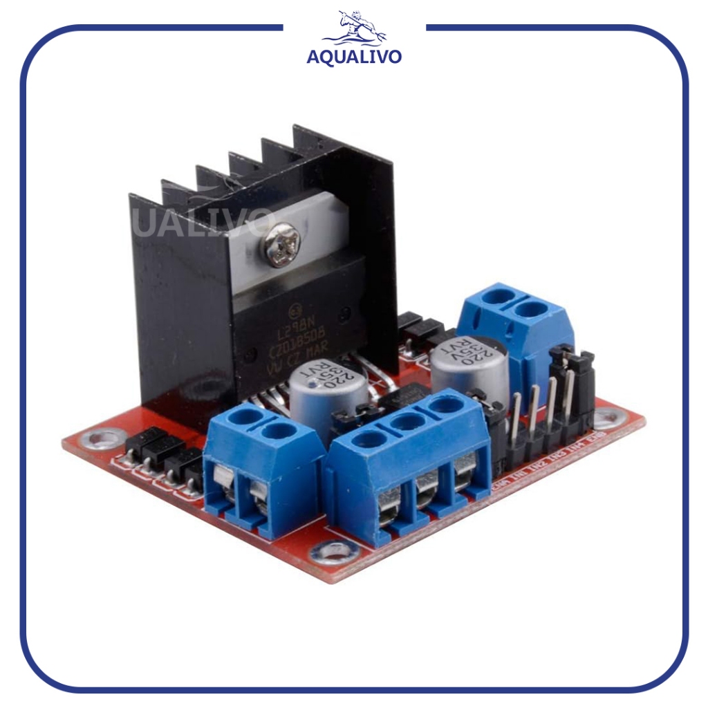 Jual Dual Motor Driver L298N Module L298 N Dual H-Bridge Stepper Speed ...