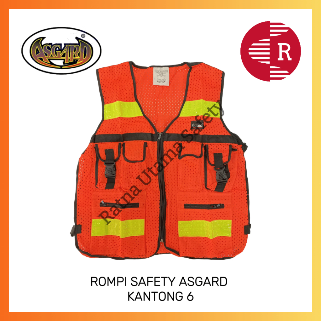 Jual ASGARD Rompi Jaring 6 Kantong ASGARD Scotlight Scotlite Heavy Duty ...