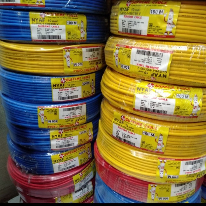 Jual KABEL SERABUT NYAF 10MM SUPREME / KABEL GROUNDING NYAF 1X10 MM | Shopee Indonesia