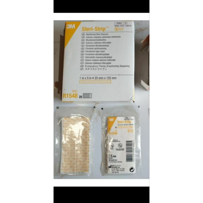 Jual Steri strip 3m R1548 Steril Strip skin closures plester luka tanpa ...