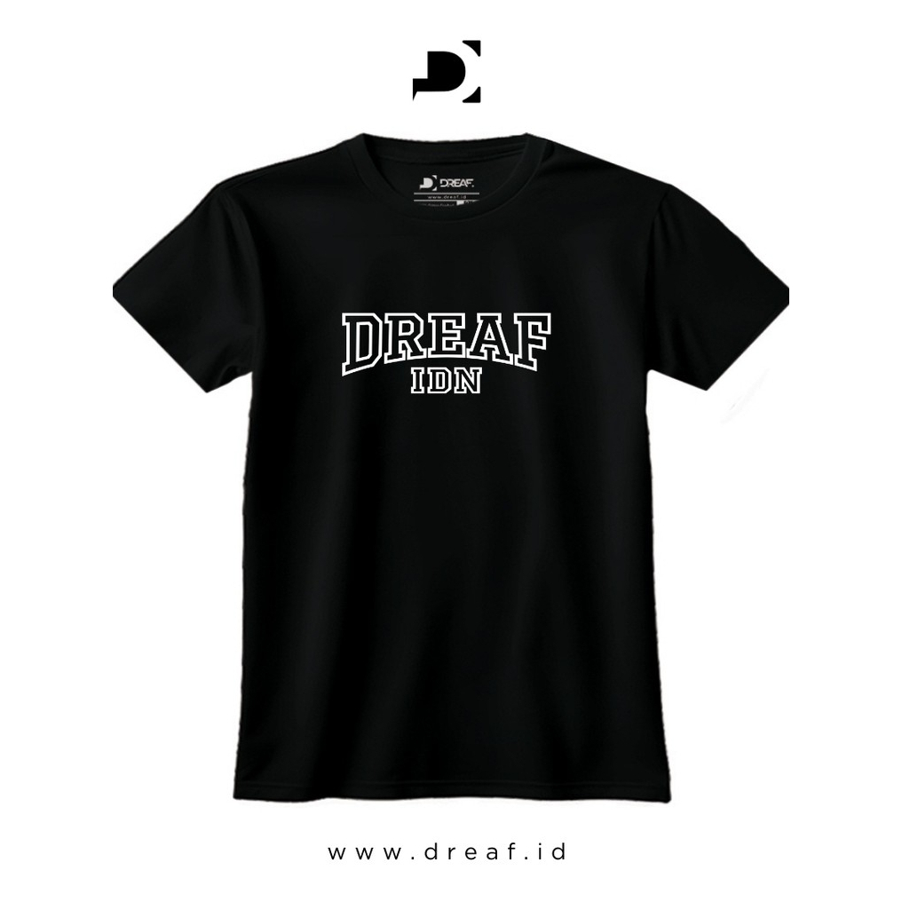 Jual Dreaf T-Shirt Kaos Dreaf IDN Black Hitam - Tshirt Kaos Unisex Pria ...
