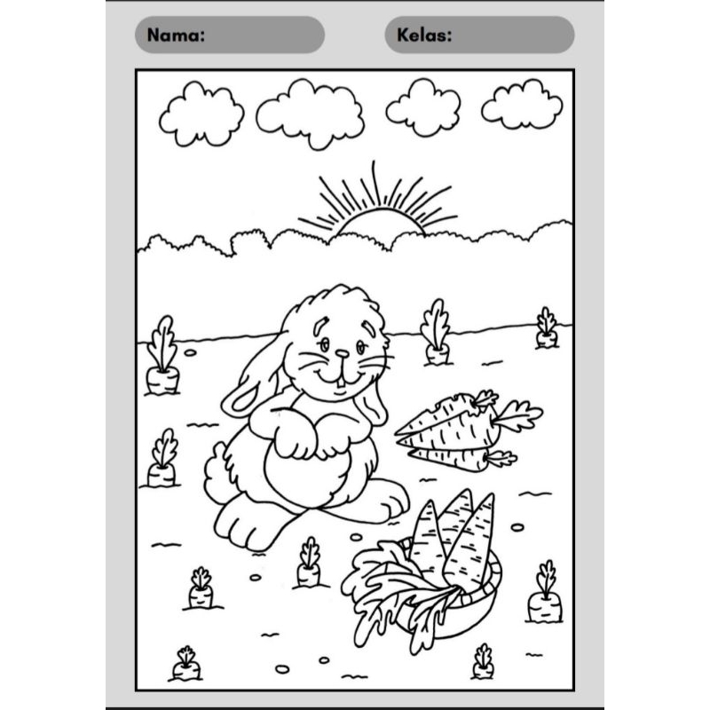 Jual Worksheet Mewarnai|Lembar Aktivitas Mewarnai|PRINTABLE | Shopee ...