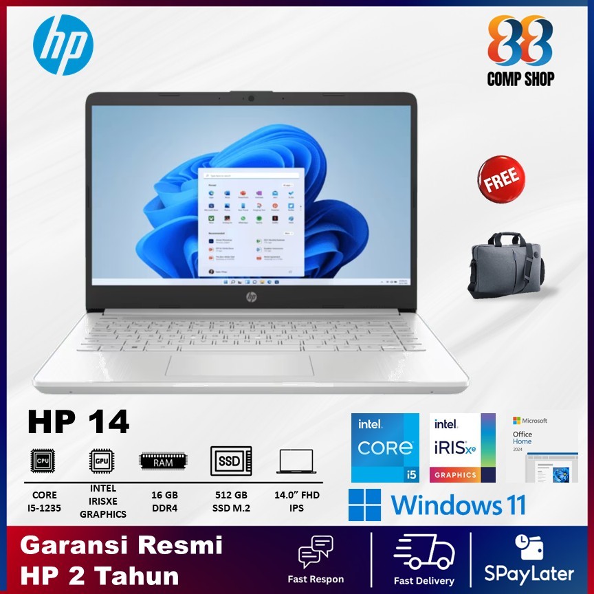 Jual Laptop HP Intel Core i5 1235 16GB 512GB SSD Windows 11 Home ...