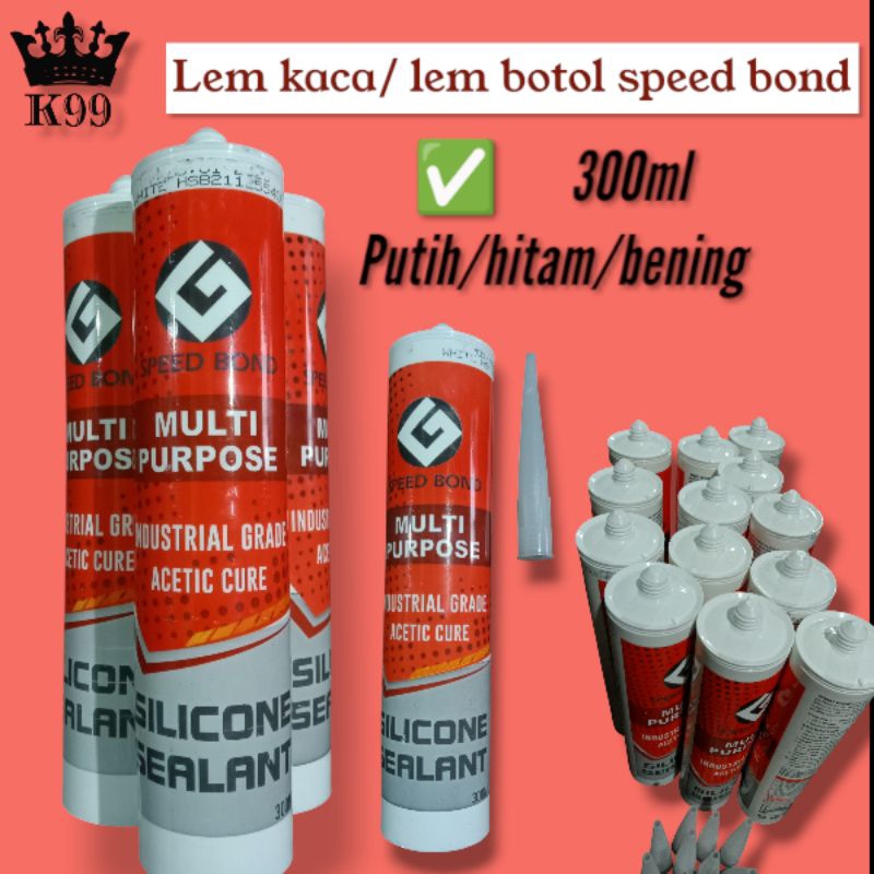 Jual lem kaca/lem silen/speed bond 300ml | Shopee Indonesia
