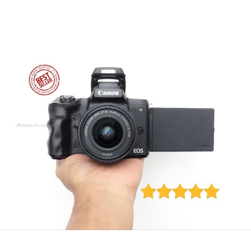 Jual Camera Kamera Mirrorless Canon M50 Lensa 15-45mm 4K 24MP WIFI ...