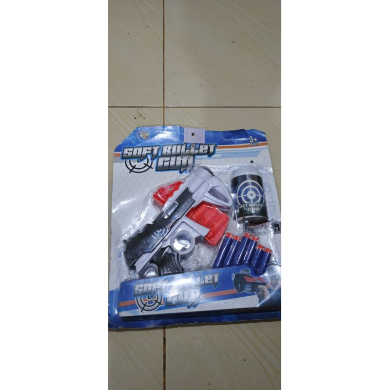 Jual Mainan Soft bullet Gun minus blister Rusak (Liat gambar) | Shopee ...