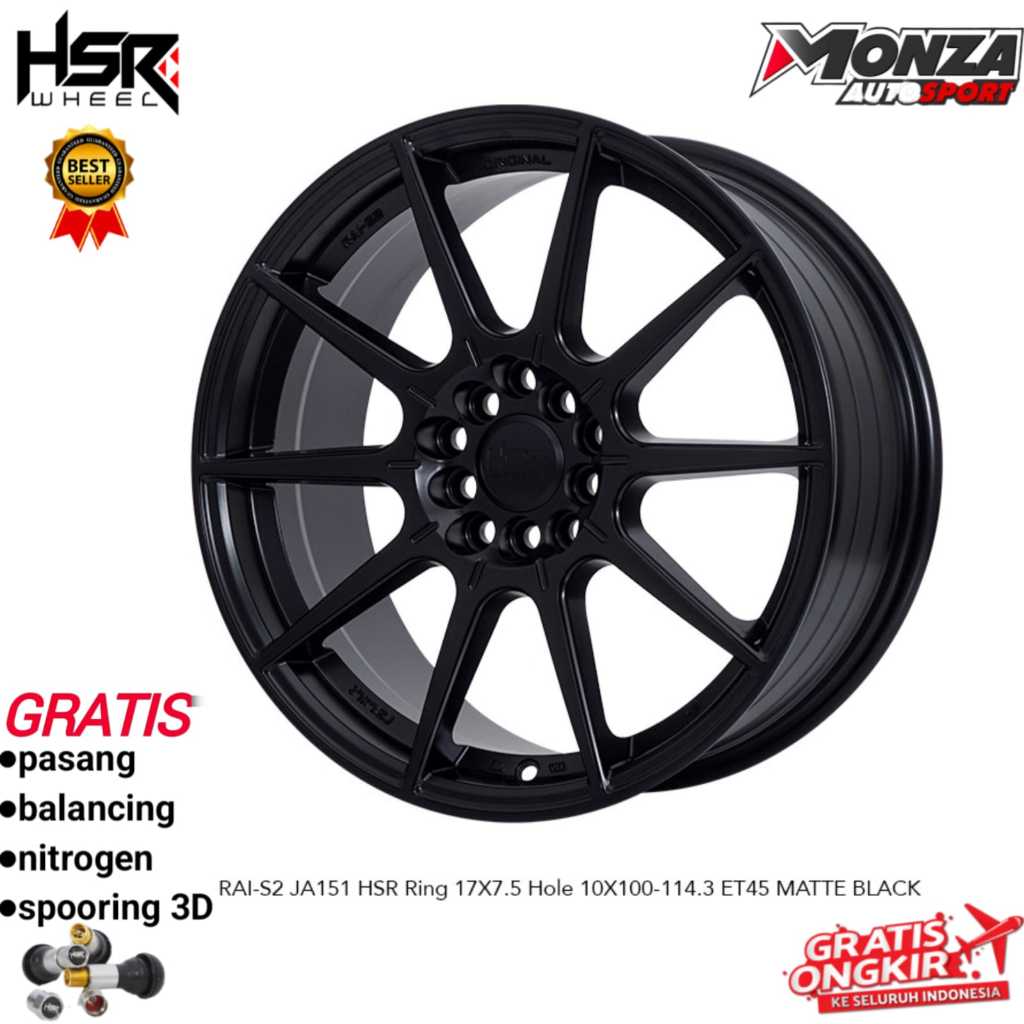 Jual Velg mobil Hsr Rai-s2 ring 17 ertiga,sienta,corona,altis new,terios,rush,xpander,innova dll ...