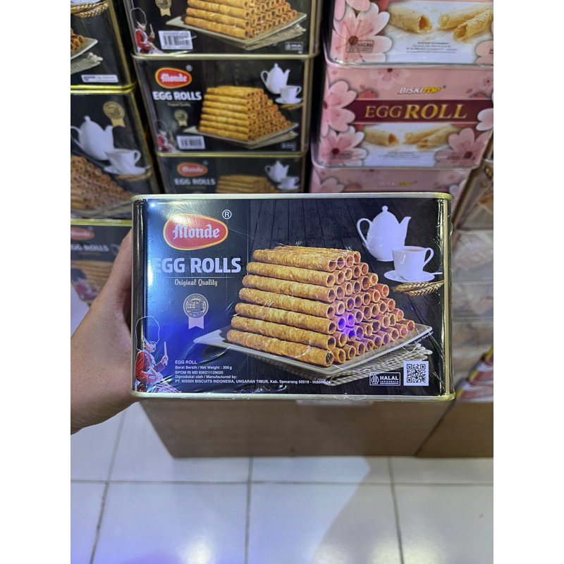 Jual Monde Egg Roll Kemasan 300gr | Monde Kaleng | Jajan Lebaran ...
